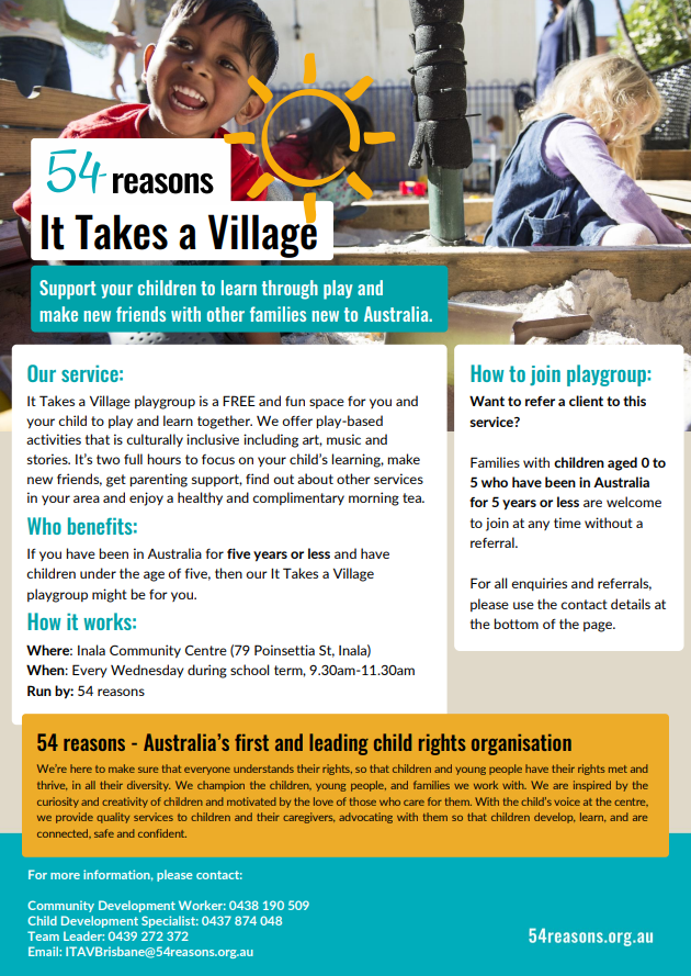 It Takes A Village Playgroup - Inala